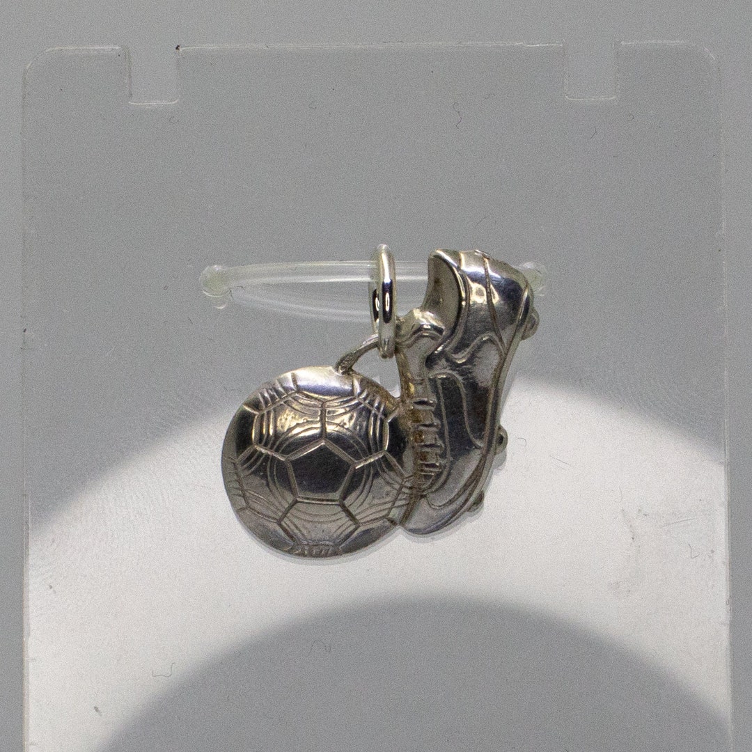 Silver Football Pendant: Show Your Passion for the Sport - Etsy