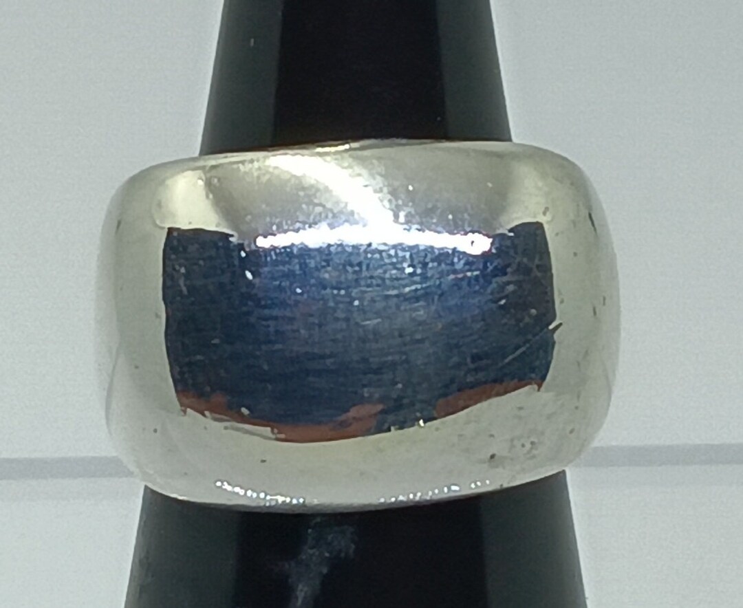Unique Silver Ring Statement Design Affordable Luxury Smooth Silver ...