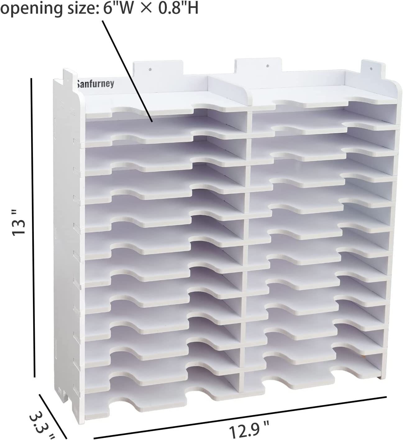 Sanfurney Stackable and Wall-mountable Ink Pad and Stamp Pad Storage ...