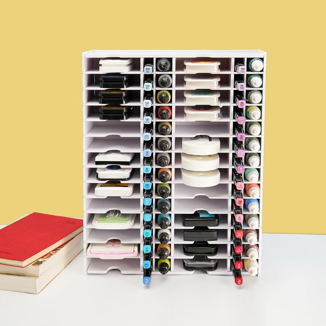 28-grid Ink Pad and Marker Storage Rack, Art Supply Organizer - Etsy