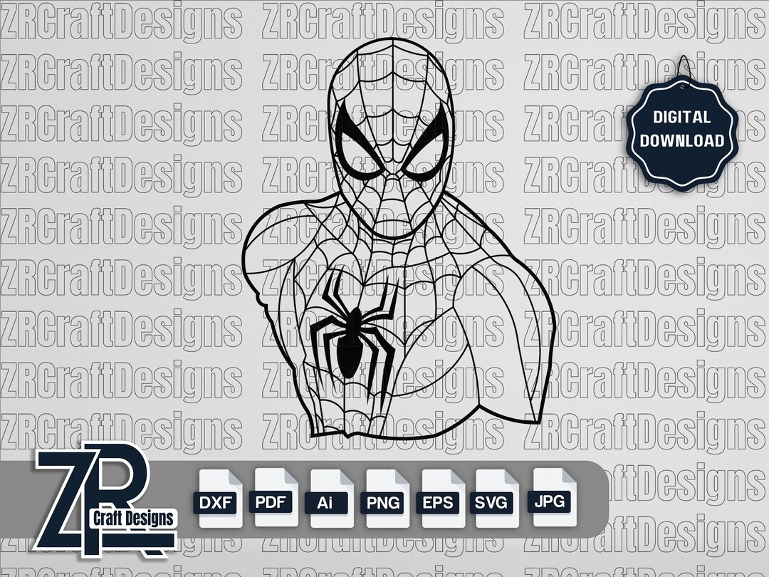 Spiderman Svg Ai, Dxf, Png, Files, Spiderman, Spinne, Wand, Kunst ...
