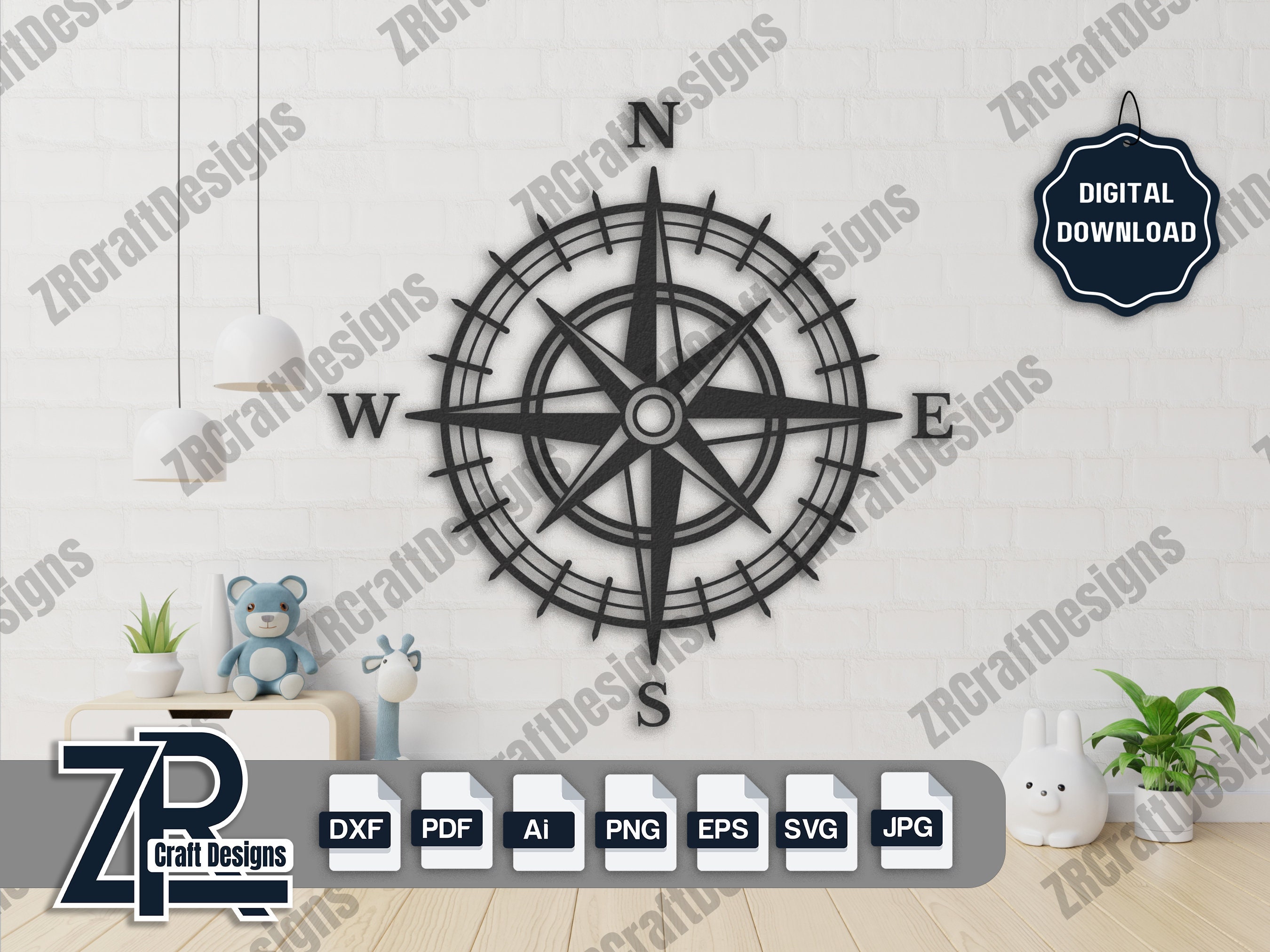 Compass SVG, Engraving, Compass Cricut, Compass Png, Compass Star SVG ...