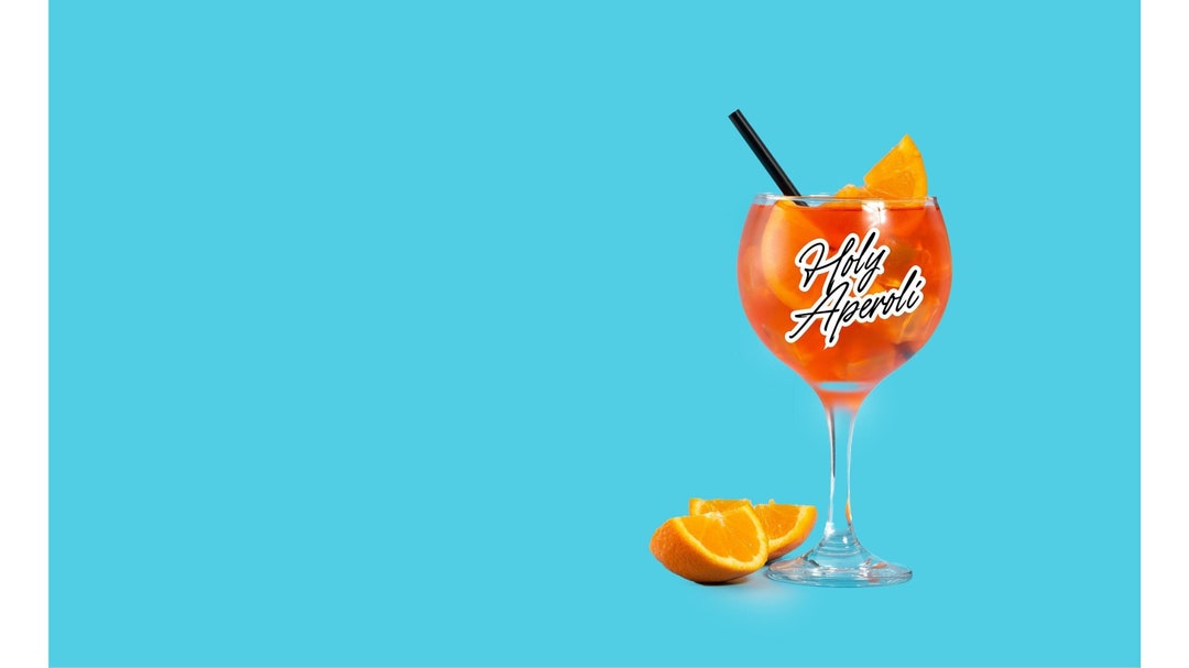 Vinyl Sticker Holy Aperoli Sticker for Aperol Spritz Glass Sticker With ...