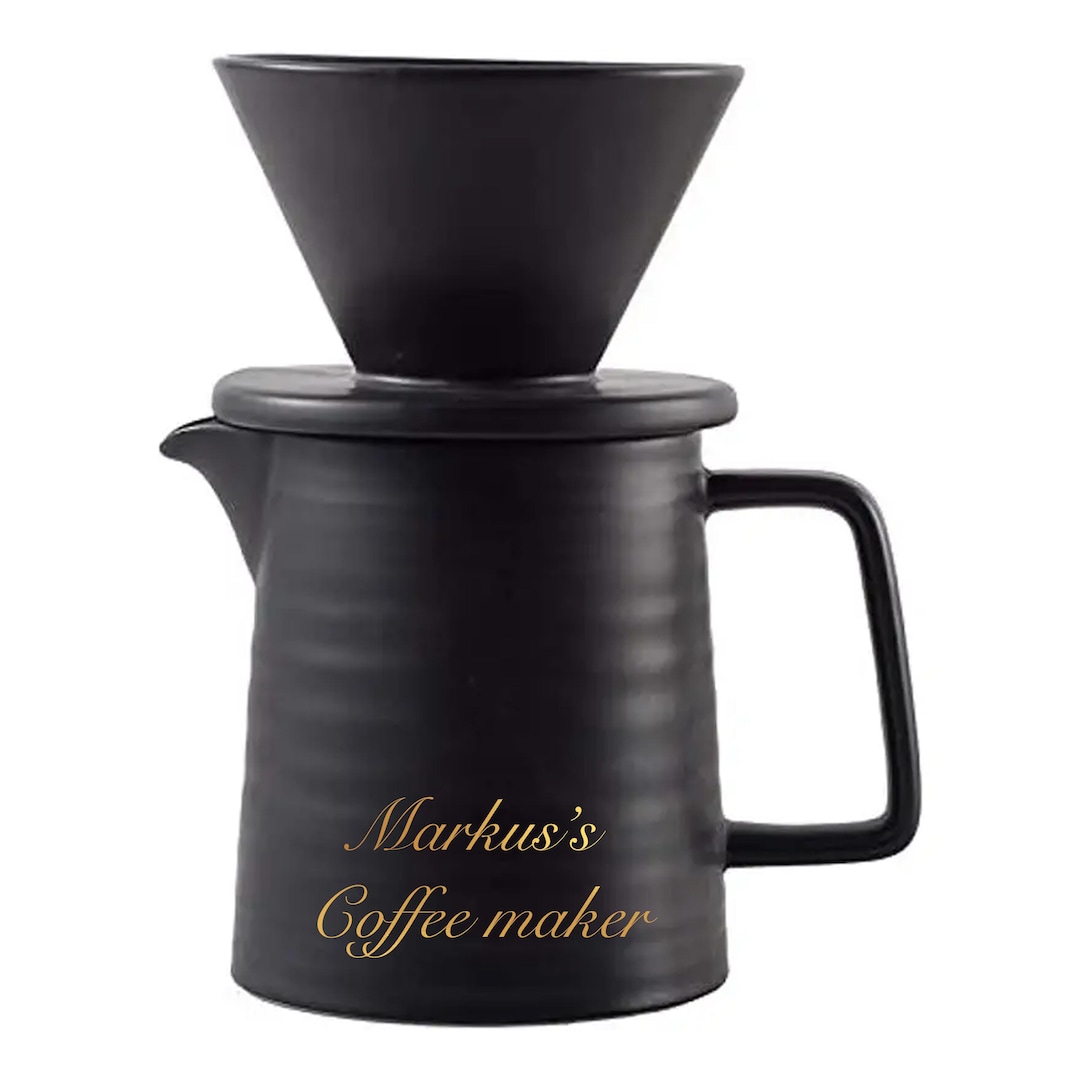 Porcelain Pour Over Coffee Maker Gift Personalised Set Gift Premium ...