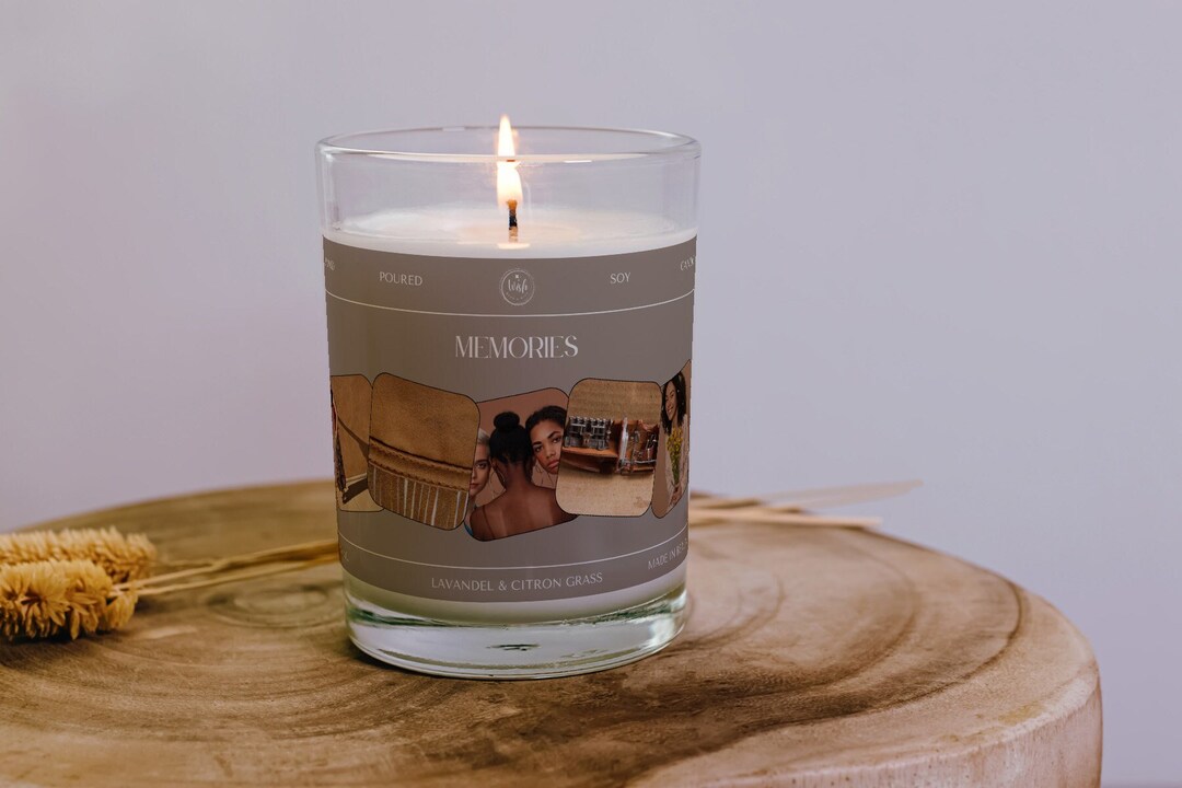 Custom Photo Collage Candle Gift | Customisable Candle | Perfect Gift ...