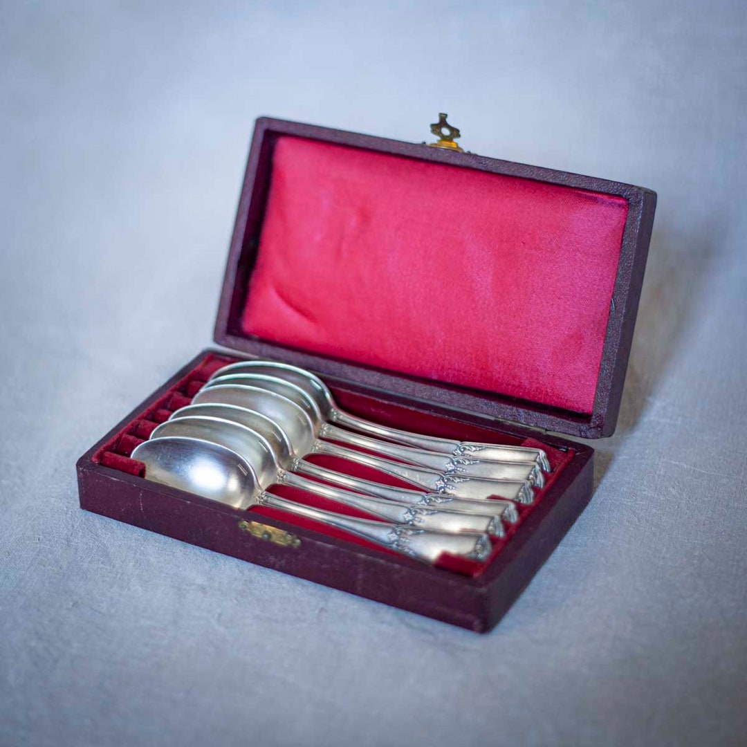 Six French Vintage Silver-plated Teaspoons - Etsy