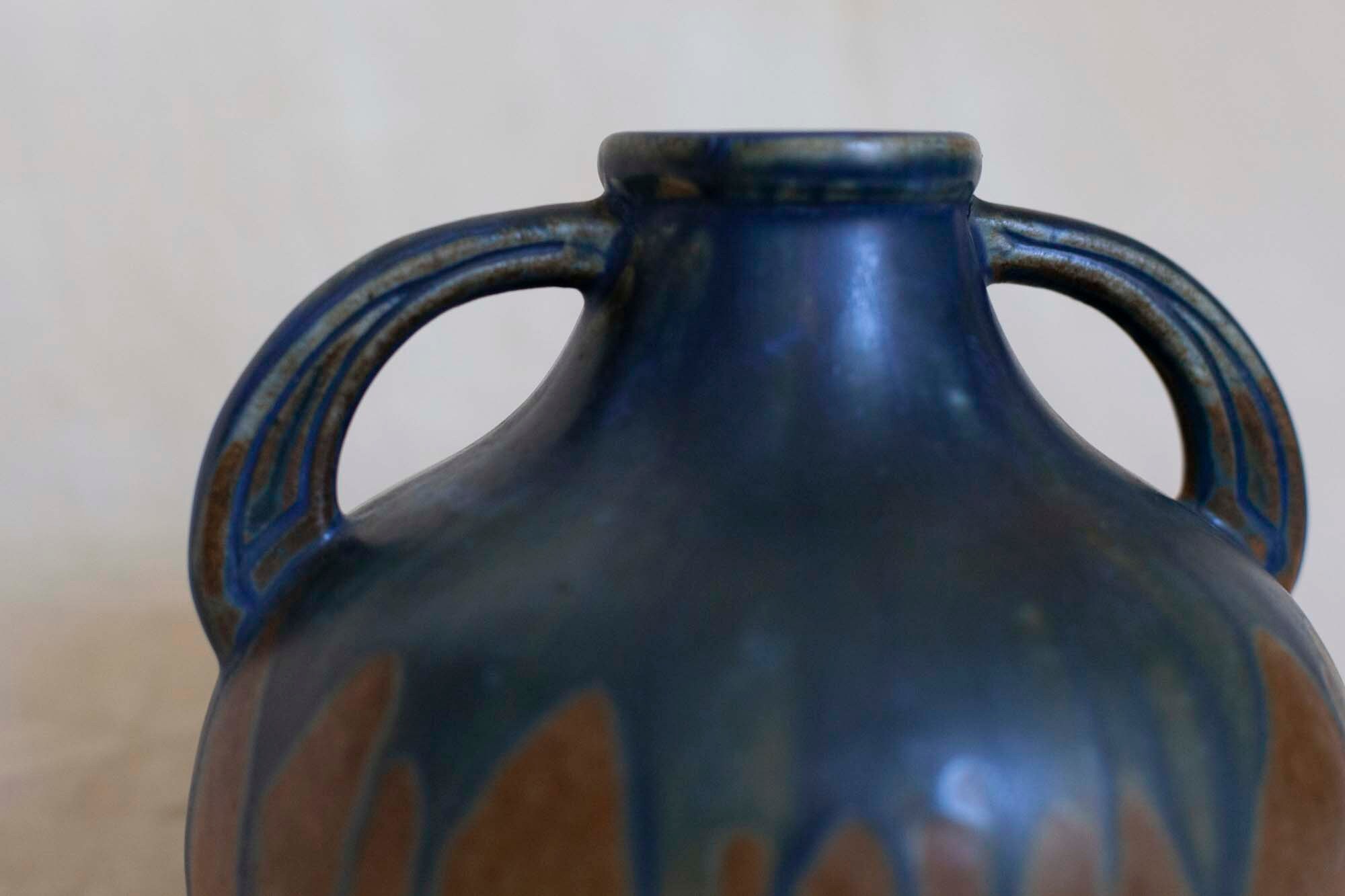 Art Deco Double Handled Pot - Etsy