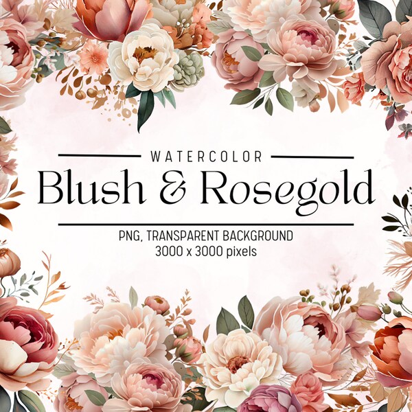 Watercolor Flowers - Etsy