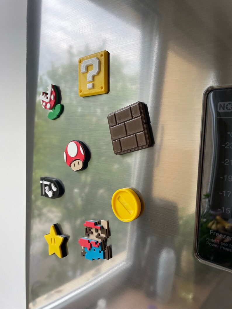 Super Mario Bros 3D Printed Fridge Magnets - Etsy