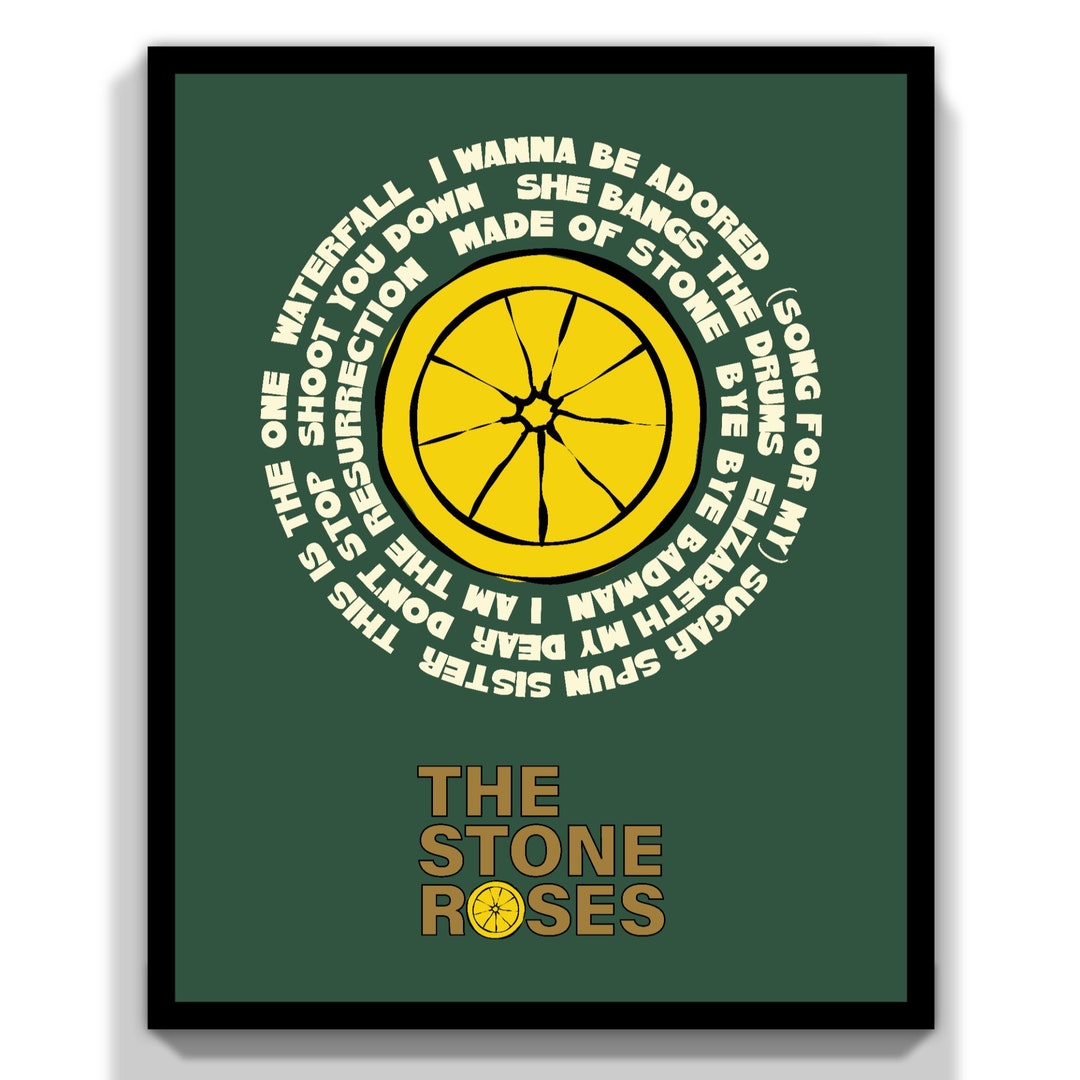 The Stone Roses Debut Album Indie Music Song List Unframed Art Print ...