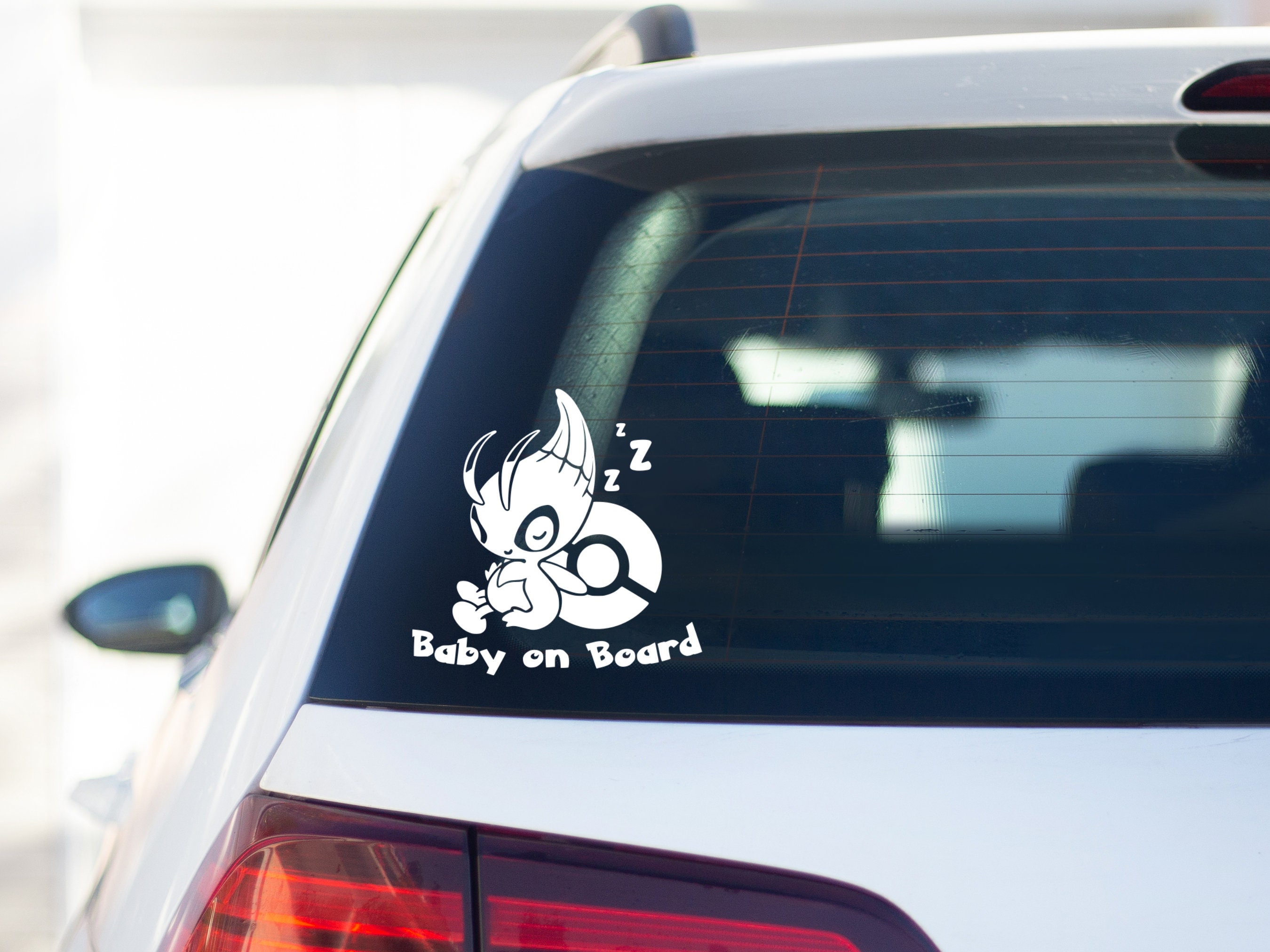 Baby Celebi on Board Pokemon Vinyl Decal - Etsy