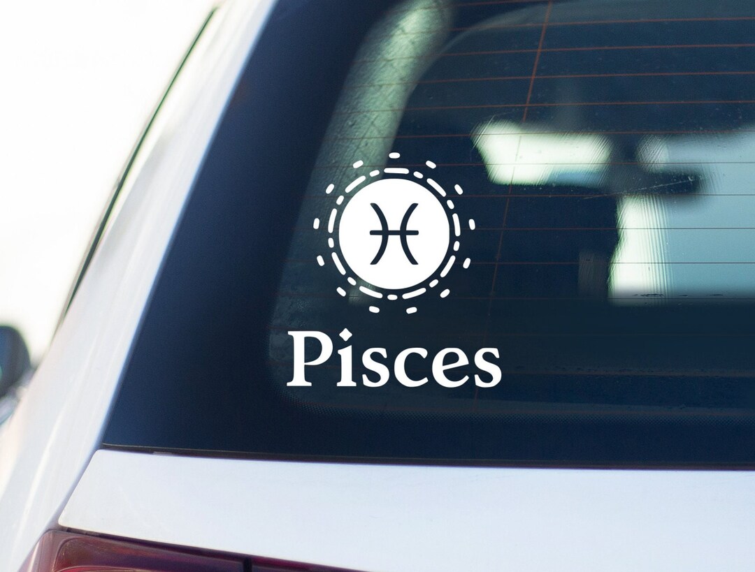 Pisces Vinyl Decal - Etsy