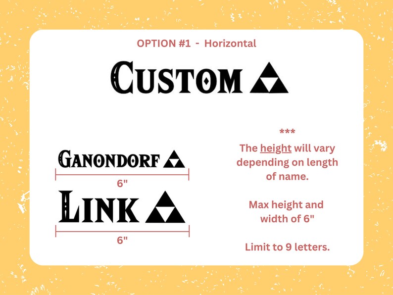 Custom Name Zelda Triforce Vinyl Decal - Etsy