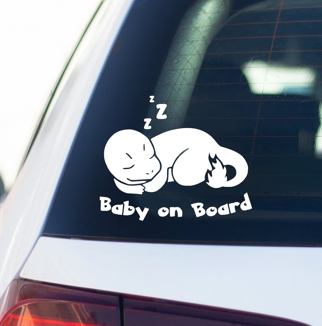 Baby Charmander on Board Pokemon Vinyl Decal - Etsy