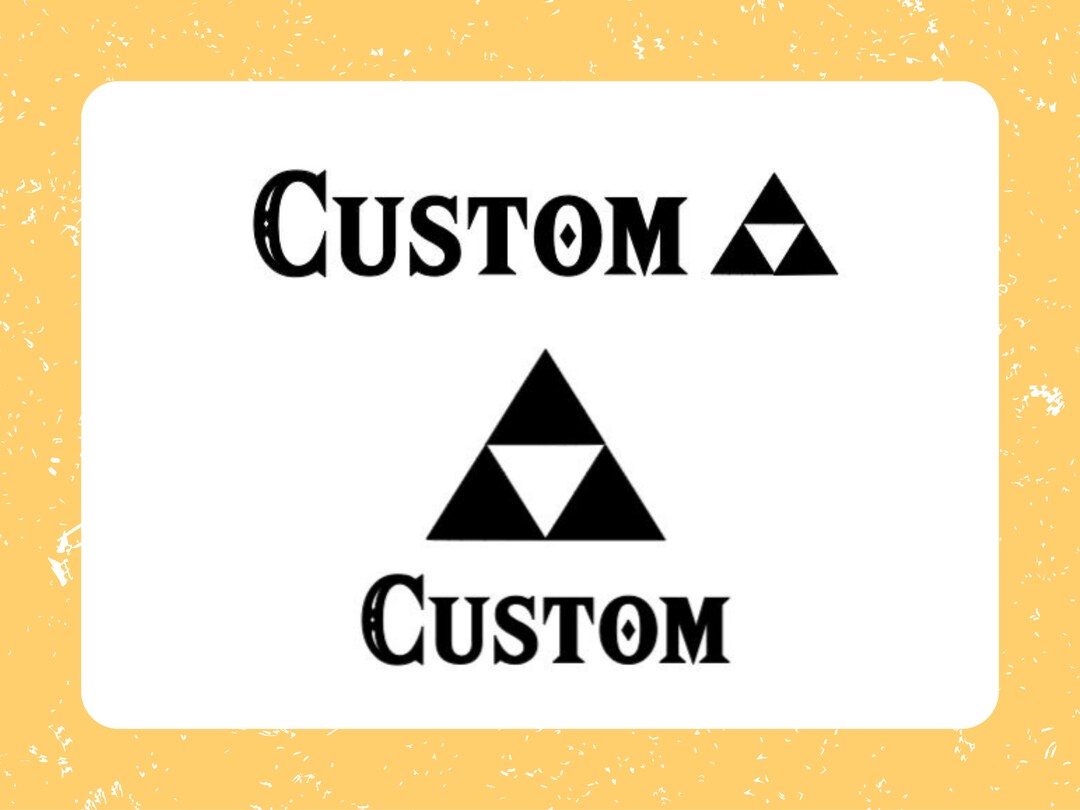 Custom Name Zelda Triforce Vinyl Decal - Etsy