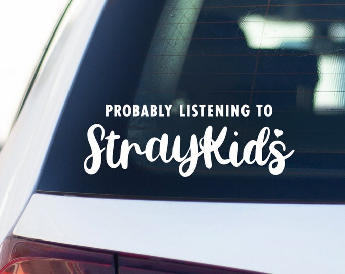 Probably Listening to Stray Kids Logo Vinyl Decal - Etsy