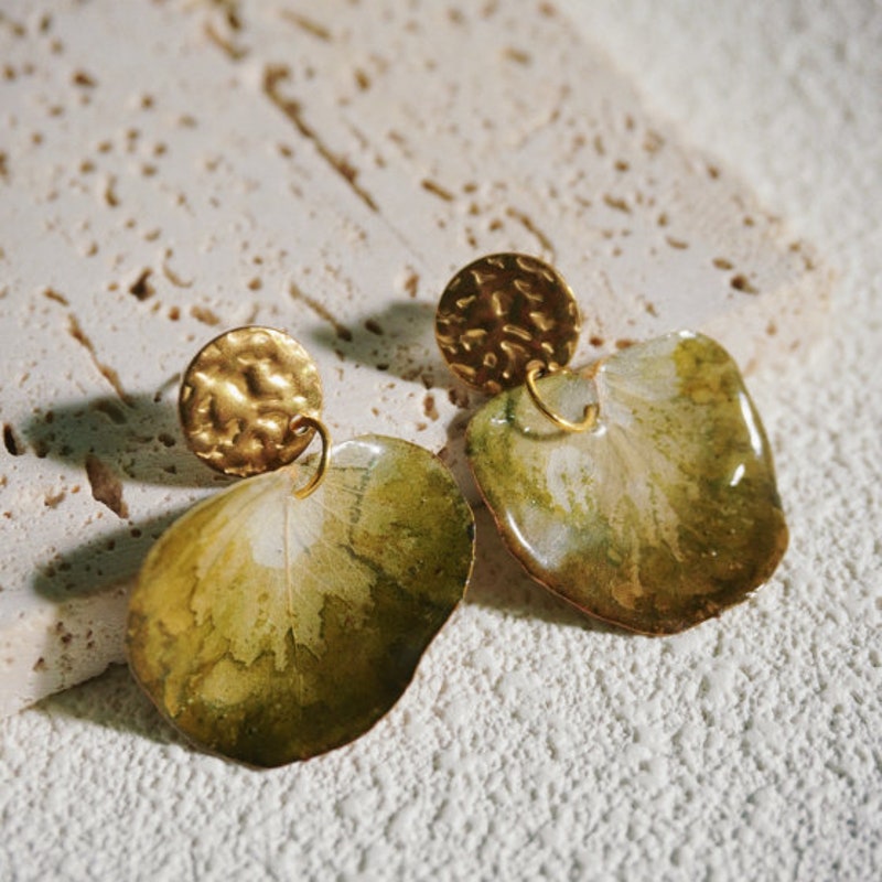 Leaf Earrings - Etsy