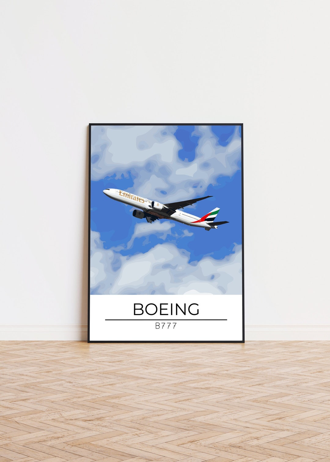 B777 Airline Poster Print, Aviation Art, Aircraft Wall Art, Pilot Gift ...