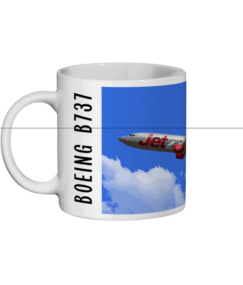 B737 Plane Mug 11OZ Boeing Aircraft Coffee Cup Aviation Gifts Airplane ...
