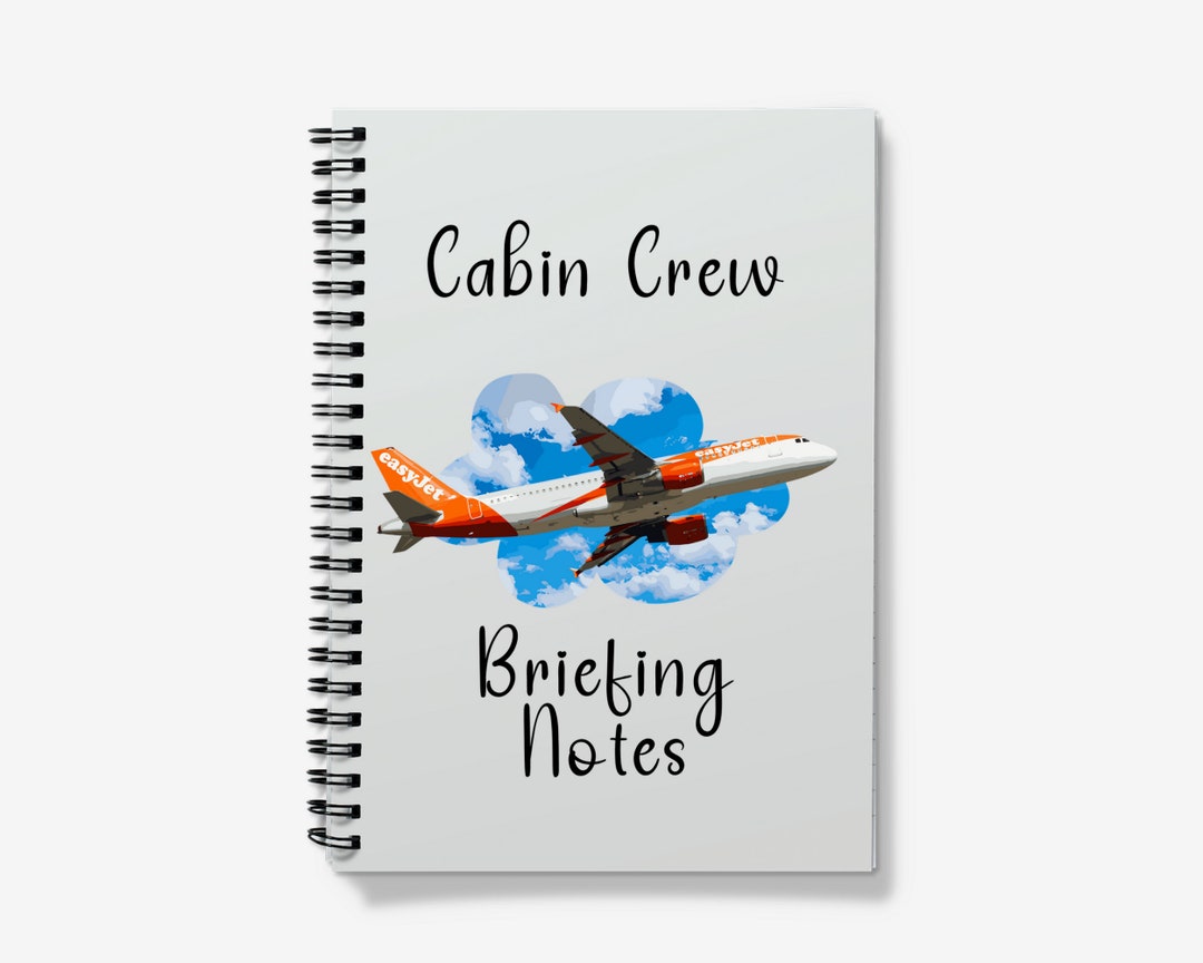 Airline Cabin Crew A320 Plane Notebook Notepad Aviation Gift A5 Spiral ...