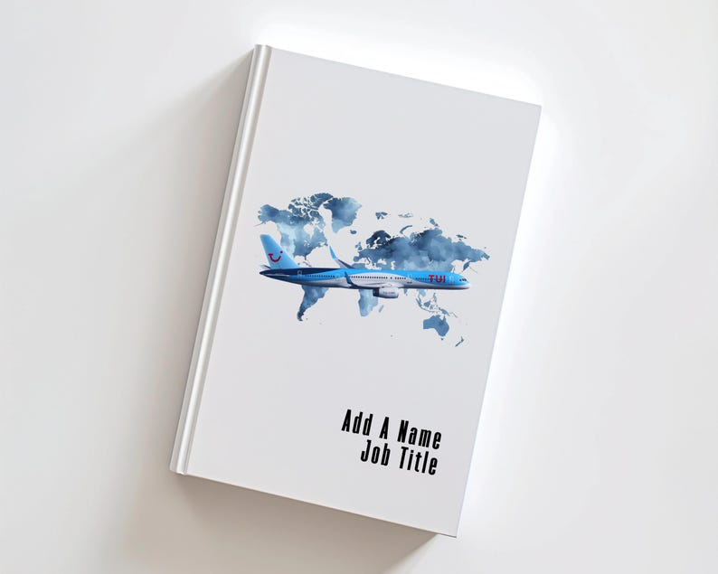 Personalised B 757 Plane Notebook Custom Aviation Gift Airline Cabin ...