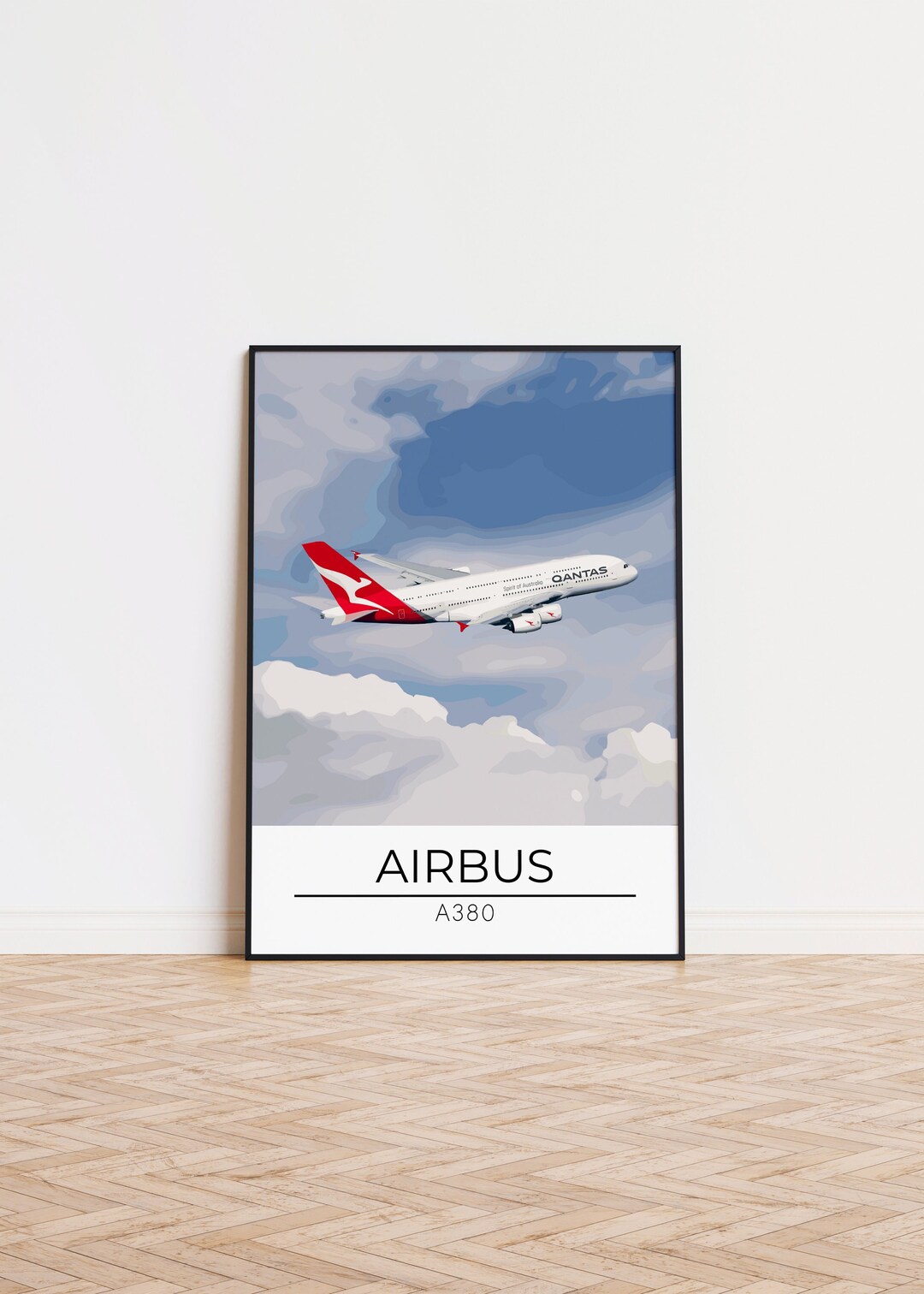 A380 Airline Poster Print, Aviation Art, Aircraft Wall Art, Pilot Gift ...