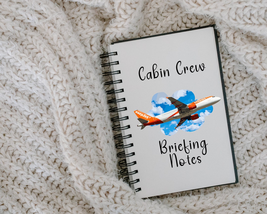 Cabin Crew Notes Notepad Aviation Notebook Gift Airbus A320 Plane A5 ...
