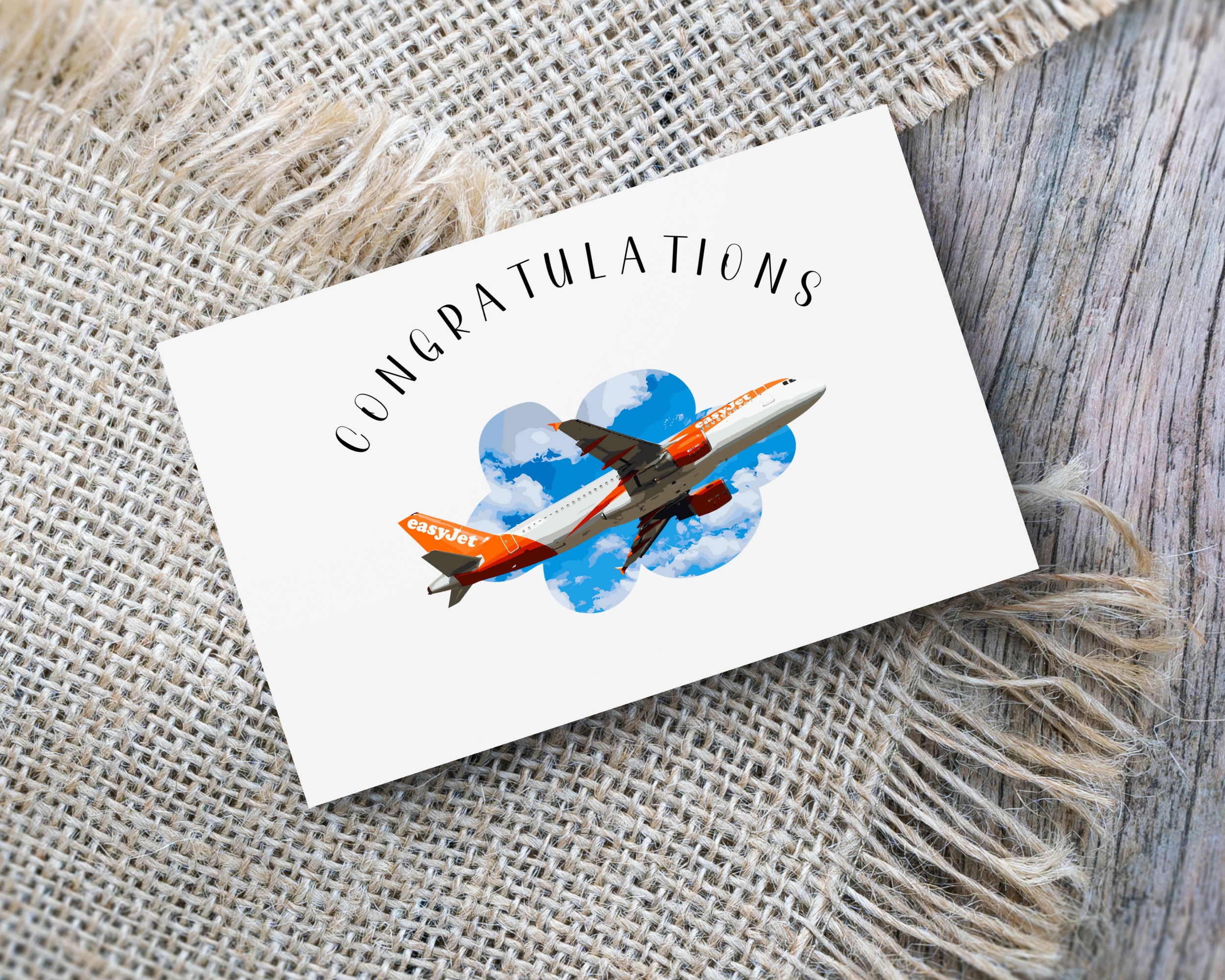 Congratulations Plane Card A320 Aviation Card Airline Card Cabin Crew ...