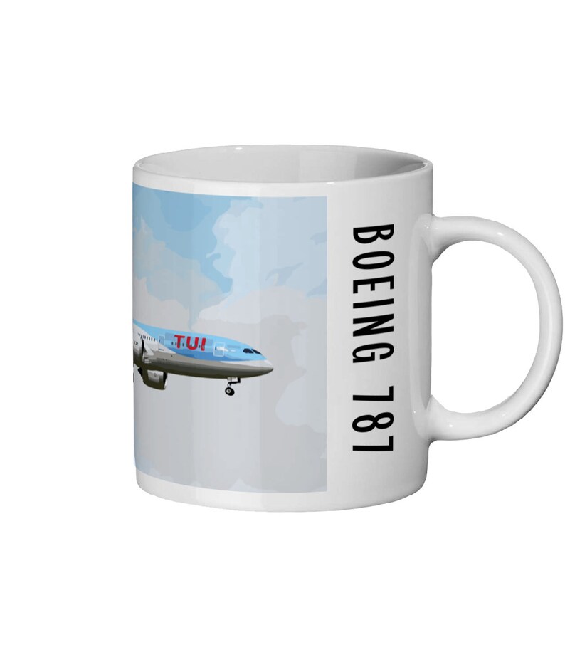 B787 Plane Mug 11OZ Boeing Aircraft Coffee Cup Aviation Gifts Airplane ...
