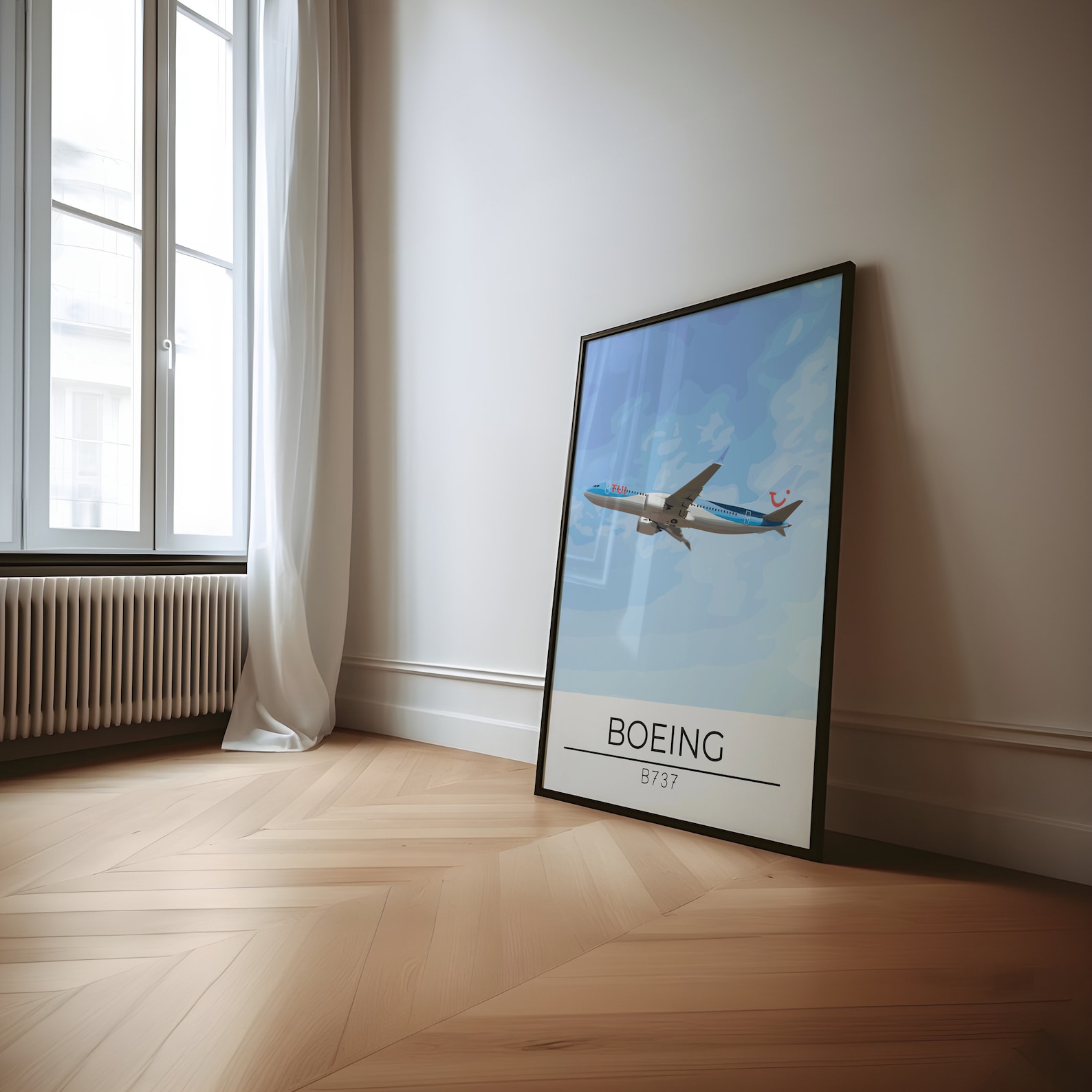 B737 Airline Poster Print, Aviation Art, Aircraft Wall Art, Pilot Gift ...