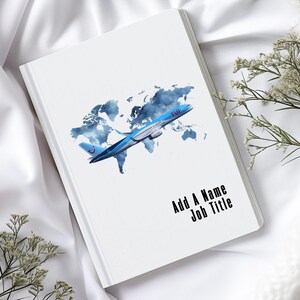 Personalised B 757 Plane Notebook Custom Aviation Gift Airline Cabin ...