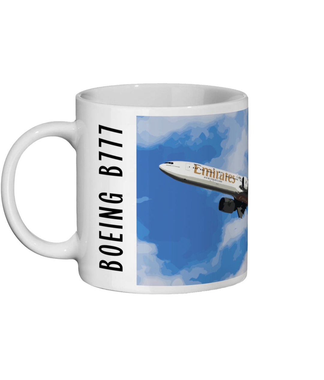 B777 Plane Mug 11OZ Boeing Aircraft Coffee Cup Aviation Gifts Airplane ...