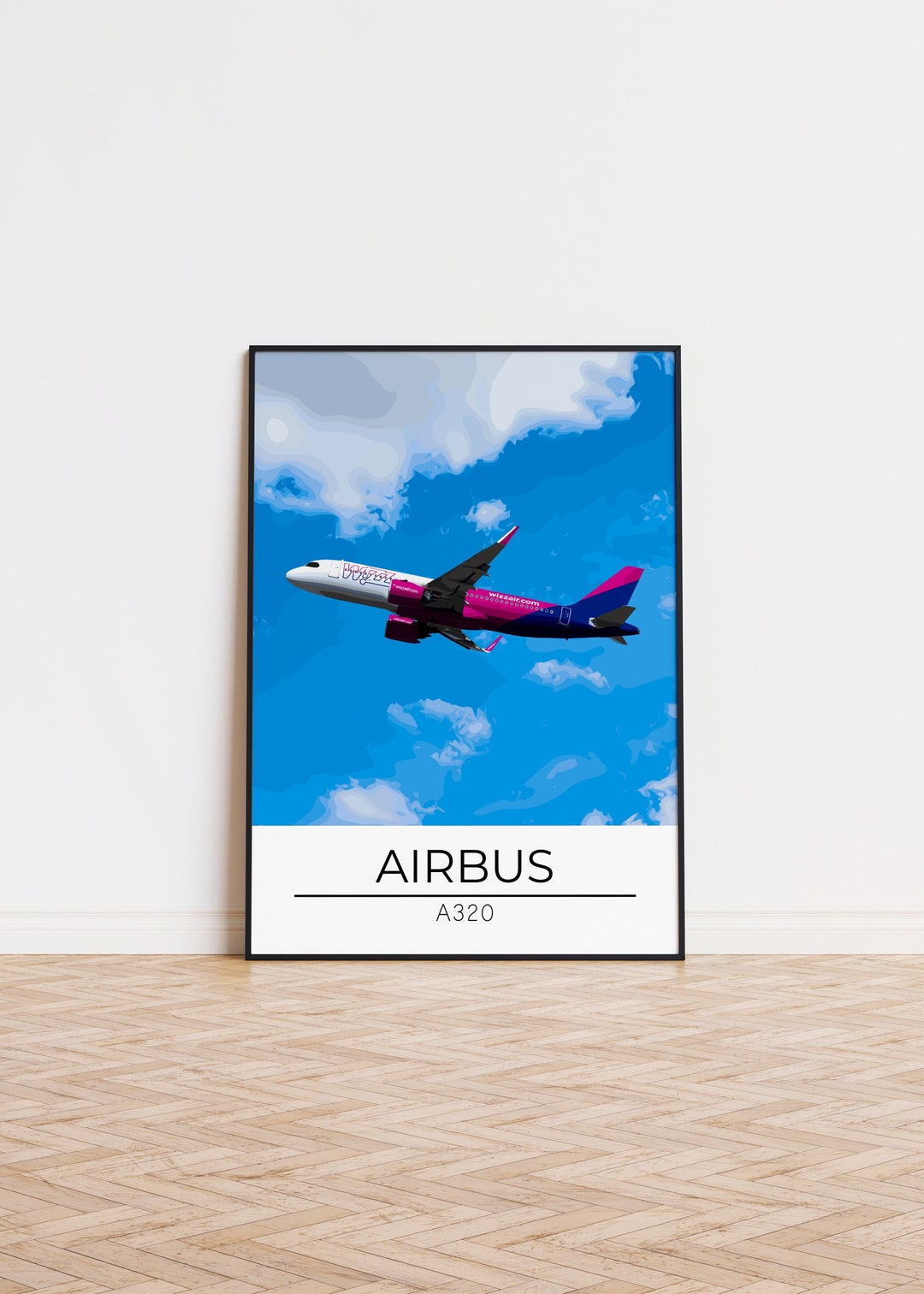 A320 Airline Poster Print, Aviation Art, Aircraft Wall Art, Pilot Gift ...