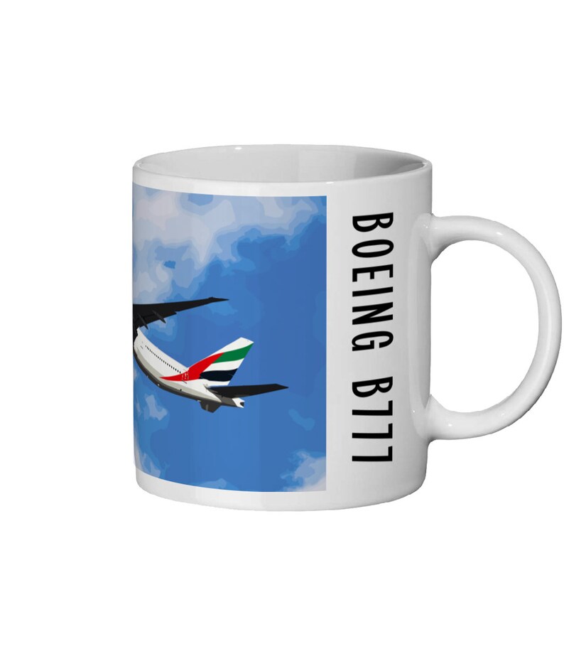 B777 Plane Mug 11OZ Boeing Aircraft Coffee Cup Aviation Gifts Airplane ...