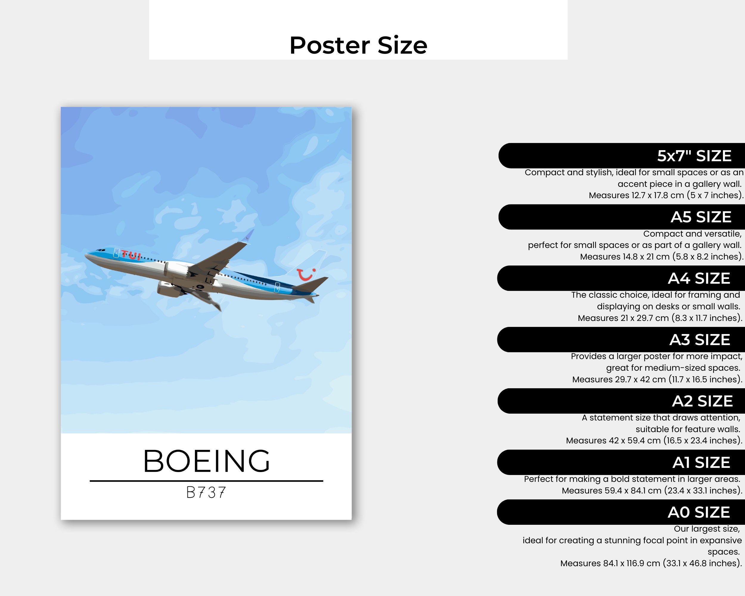 B737 Airline Poster Print, Aviation Art, Aircraft Wall Art, Pilot Gift ...