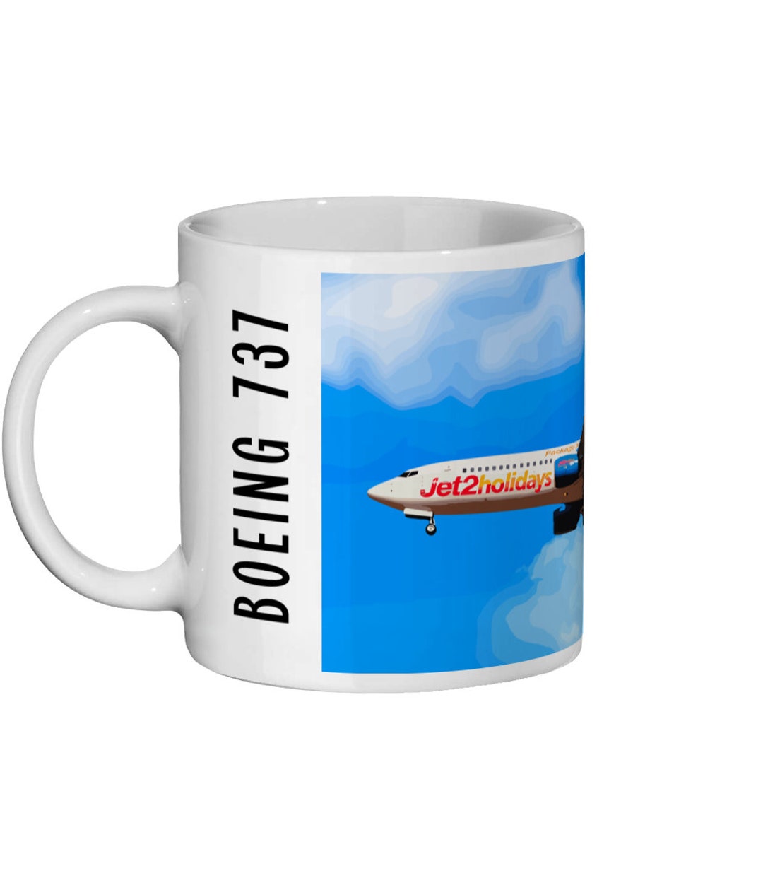 B737 Plane Mug 11OZ Boeing Aircraft Coffee Cup Aviation Gifts Airplane ...