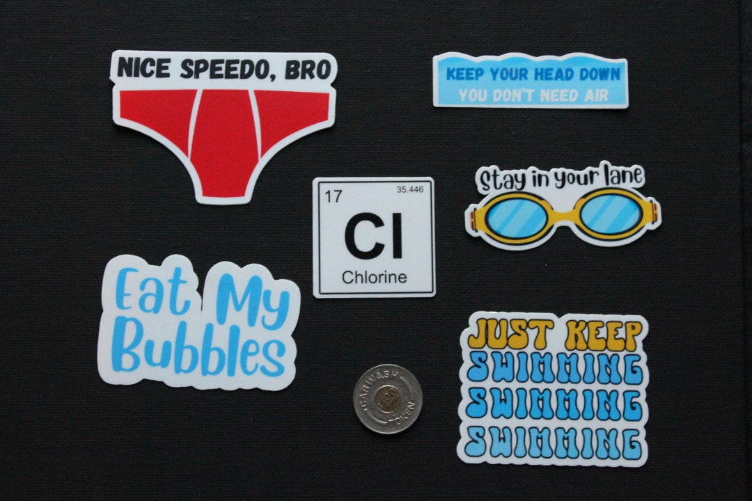 Swim Team Sticker Pack - Etsy