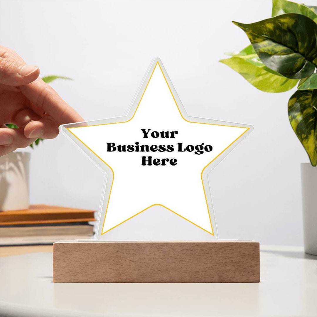 Personalized Star Acrylic Business Logo Plaque | a Mark of Distinction ...