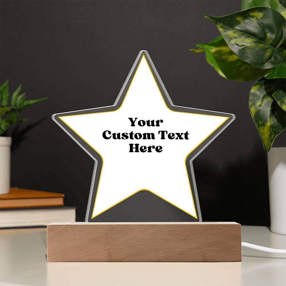 Custom Quote Star | Personalized Star Shaped Plaque | Gift for ...