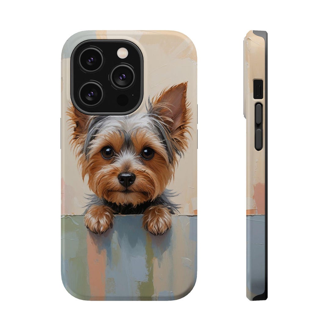 Peek-a-pup: Adorable Yorkie Phone Case - Phone Cases for Dog Lovers - Etsy