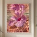 Hibiscus Floral Poster. Floral Wall Art. Pink Decor. Bathroom Decor ...