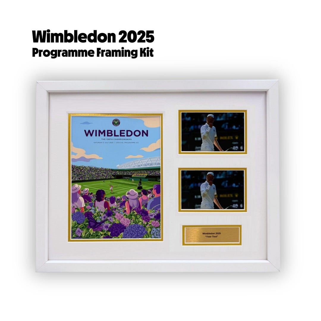 Wimbledon 2025 - Programme Framing Kit- Gift for Him, Gift for Her ...