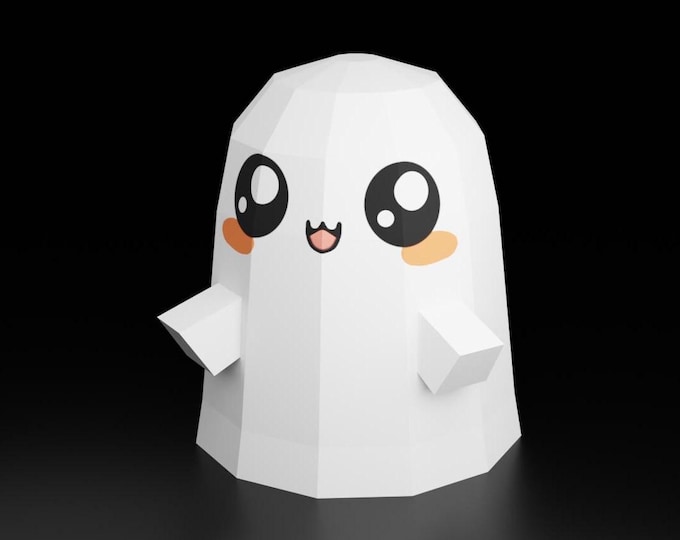 Cute Papercraft Ghost - Template - Etsy Canada