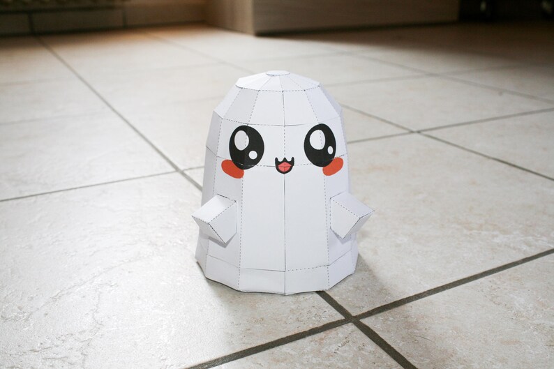Cute Ghost Papercraft, 3D Paper Model (PDF Pattern) - Etsy Canada