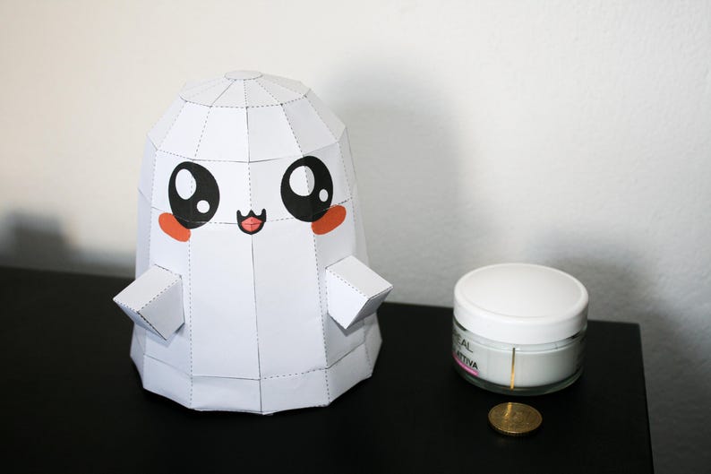 Cute Ghost Papercraft, 3D Paper Model (PDF Pattern) - Etsy Canada