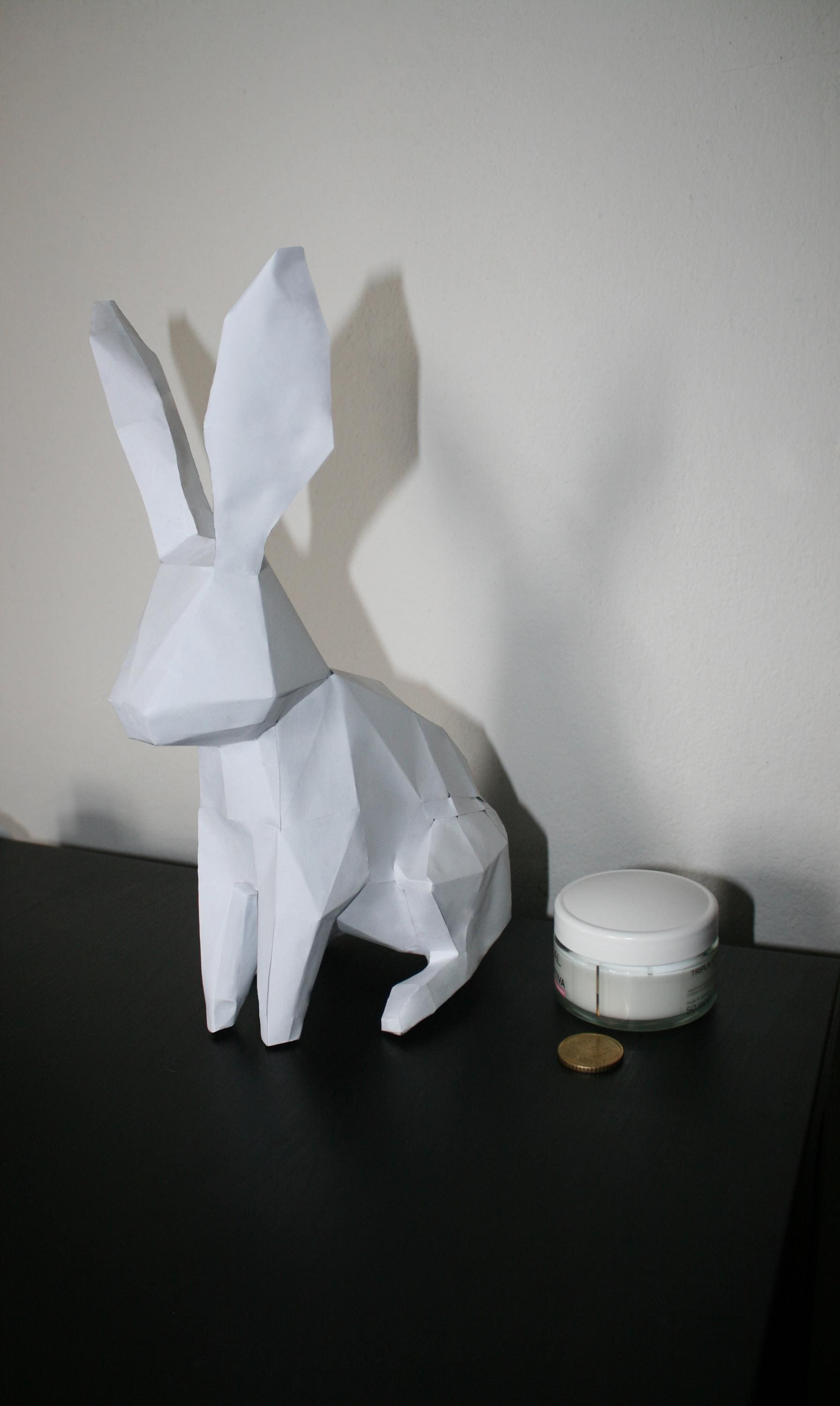 Geometric Rabbit Papercraft, 3D Paper Sculpture (PDF Pattern) - Etsy