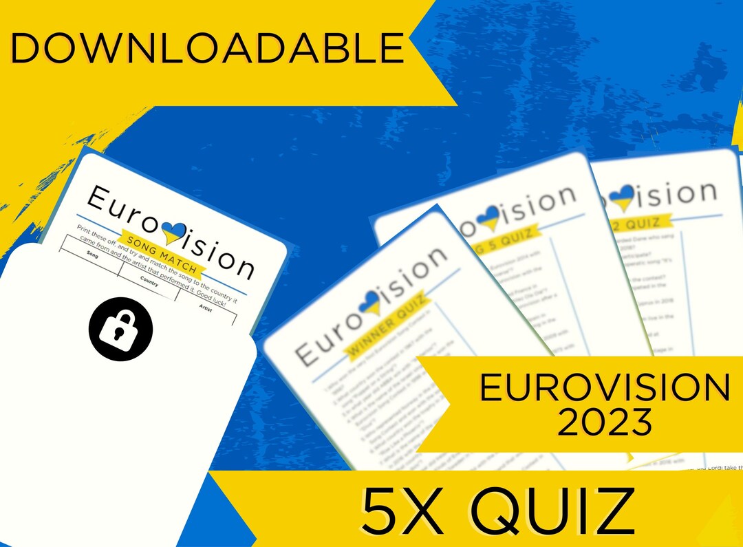 Eurovision Quizzes Eurovision Party Game Eurovision Song Contest 2023 ...