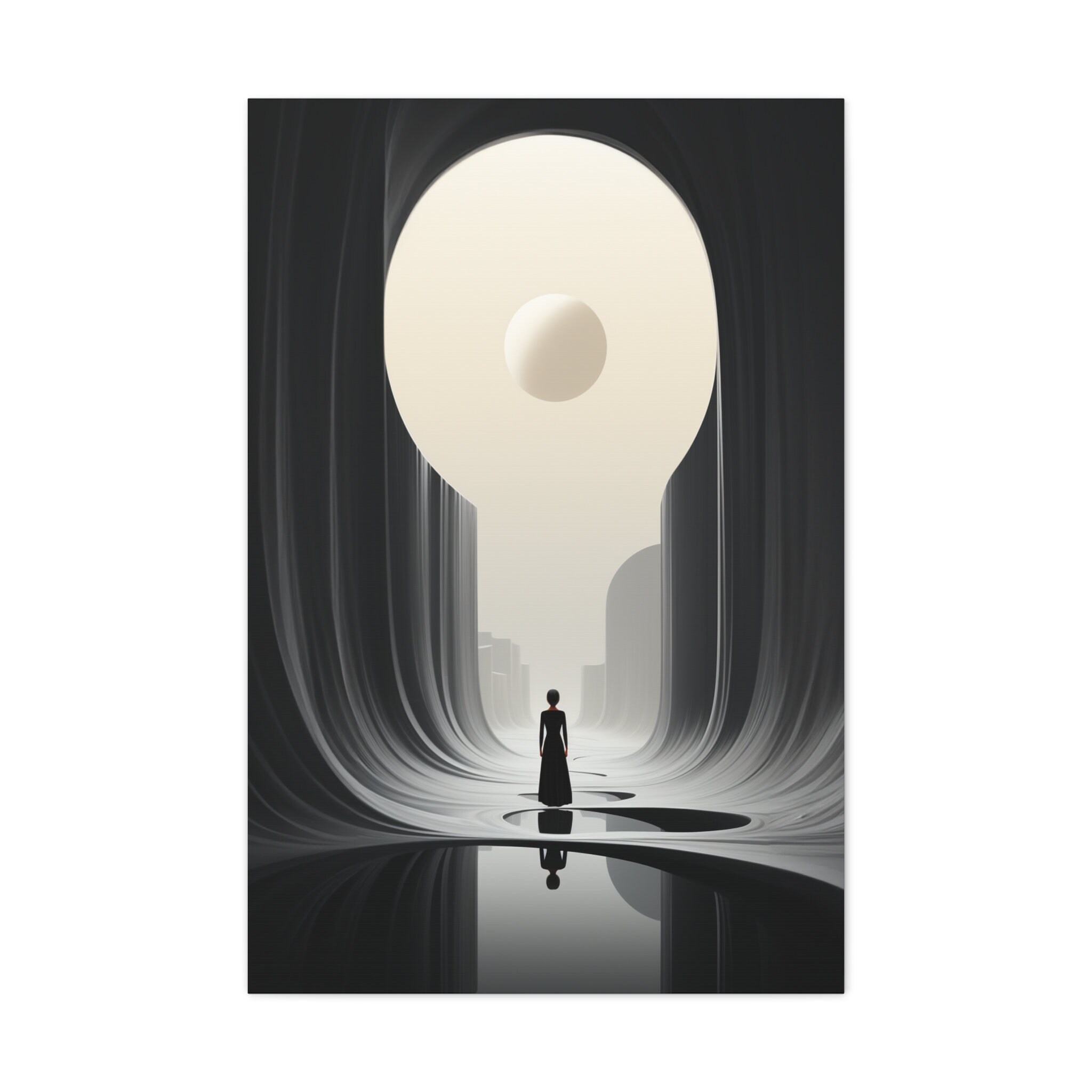 Grayscale Gradient Art