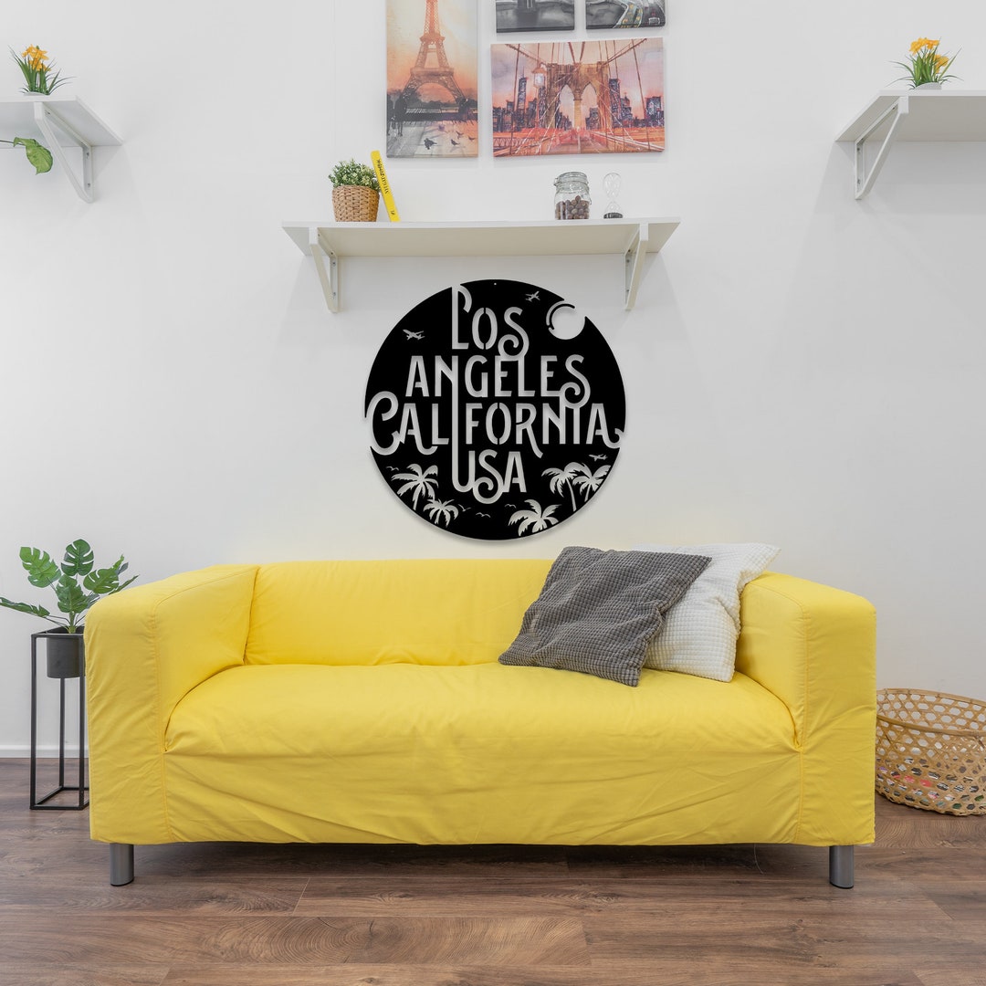 Los Angeles Wall Hanging California Wall Art Gift for LA - Etsy