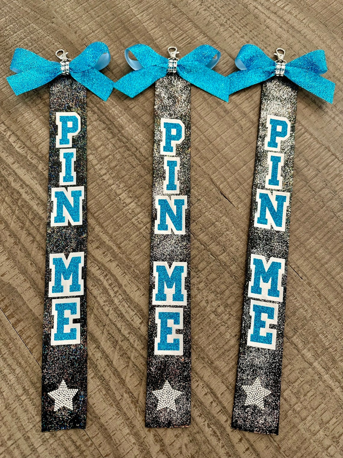 PIN ME Ribbons Sparkly Pin Me Cheer Ribbons - Etsy